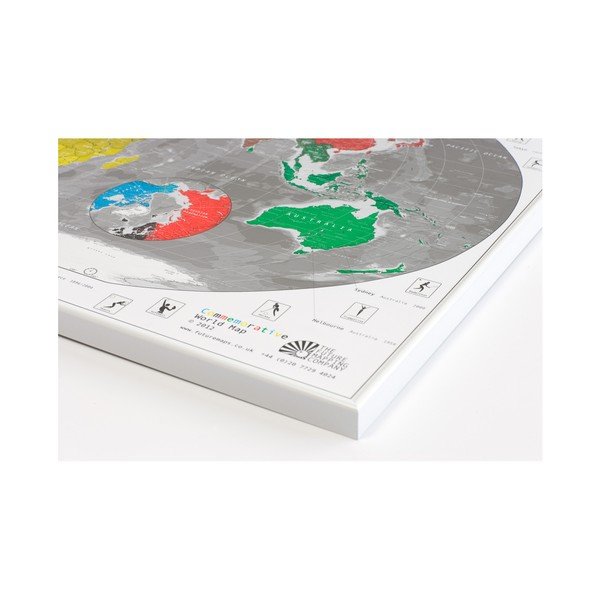 Magnetická mapa sveta The Future Mapping Company Commemorative World ...